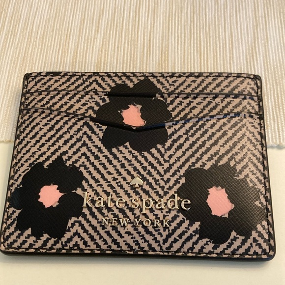kate spade | Accessories | Kate Spade Card Holder Euc Floral | Poshmark
